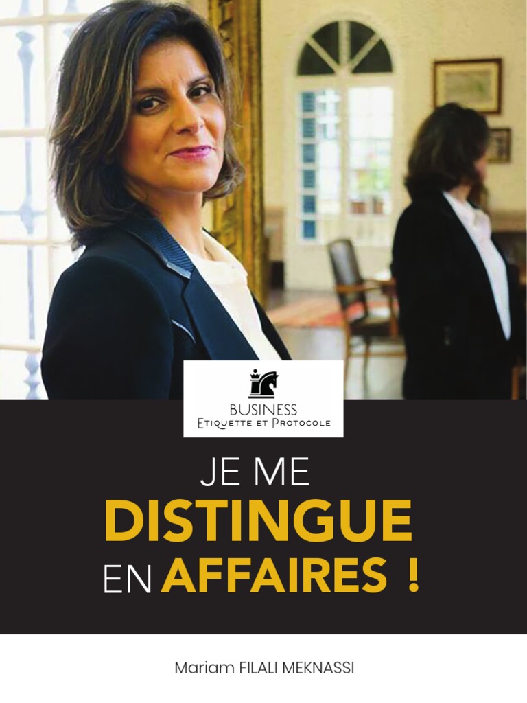 Je Me Distingue en Affaires - Mariam FILALI MEKNASSI | PDF | Émotions ...