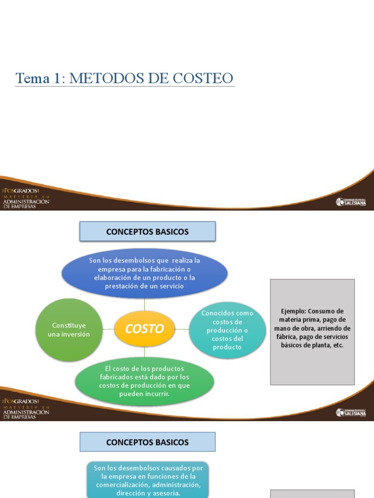 Métodos de Costeos | PDF | Costo | Economias