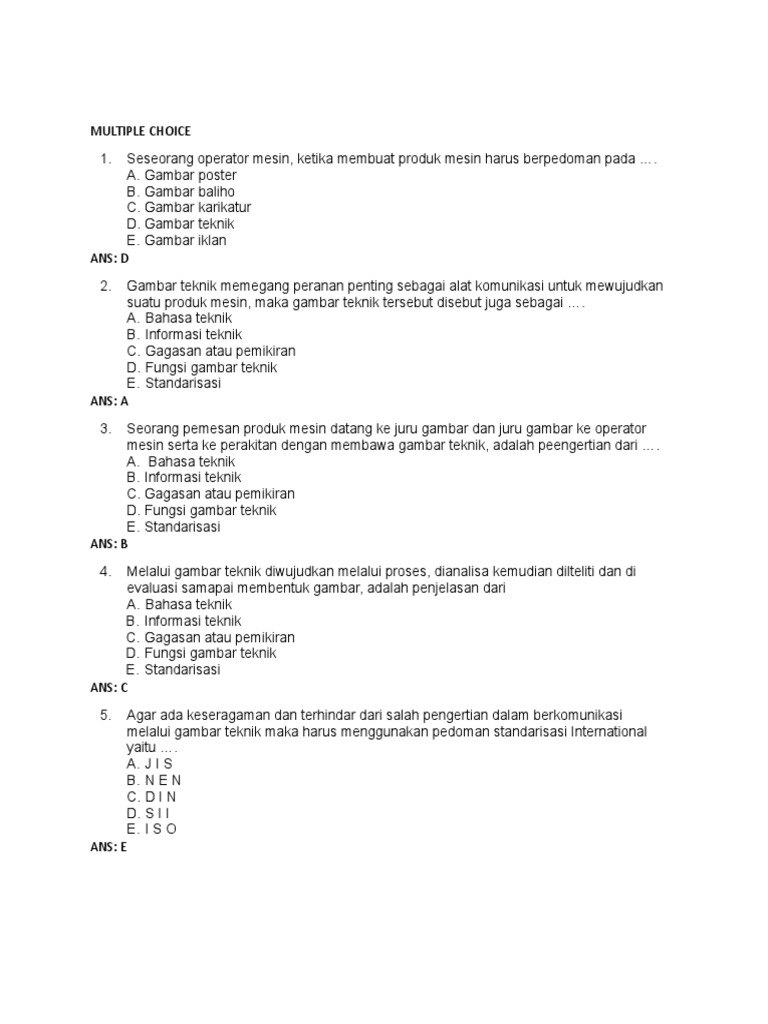 Soal PAS Genap GTO | PDF