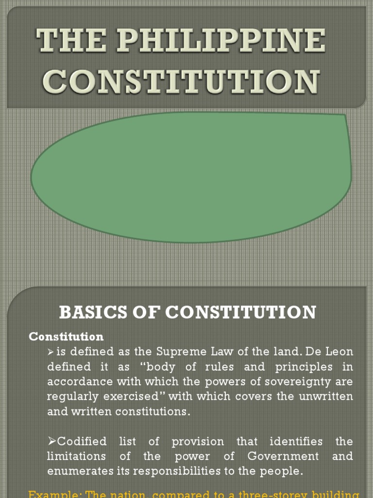 THE_PHILIPPINE_CONSTITUTION | PDF | Constitution | Constitutional Law