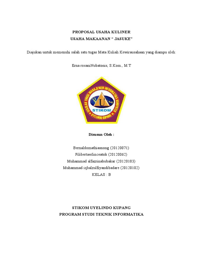 Proposal Usaha Jasuke | PDF