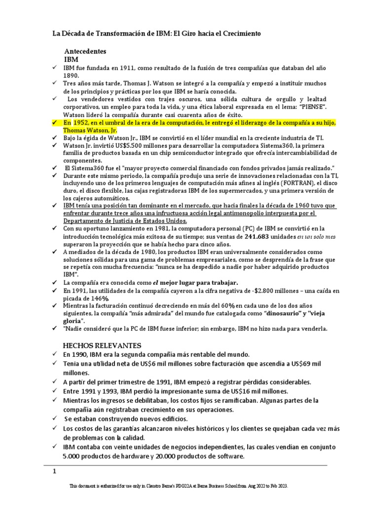 Analisis de IBM | PDF | Ibm | Middleware