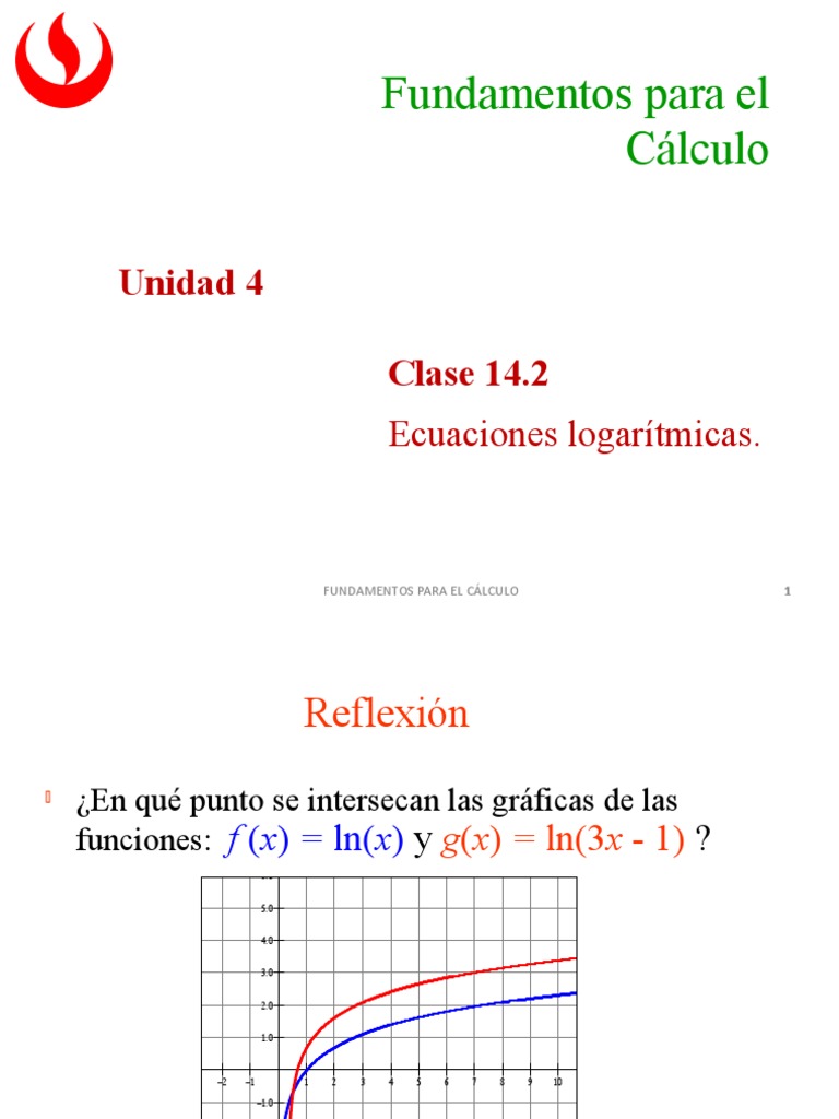 14.2 Ecuaciones Logarítmicas | PDF | Logaritmo | Ecuaciones