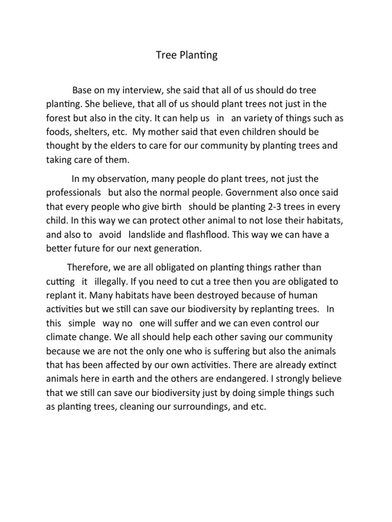 Tree Planting | PDF | Home & Garden | Wellness