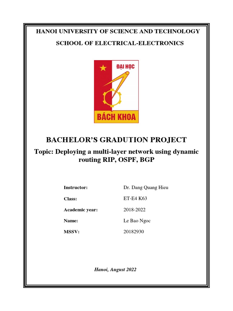 Graduation Project fINAL | Download Free PDF | Routing | Router (Computing)