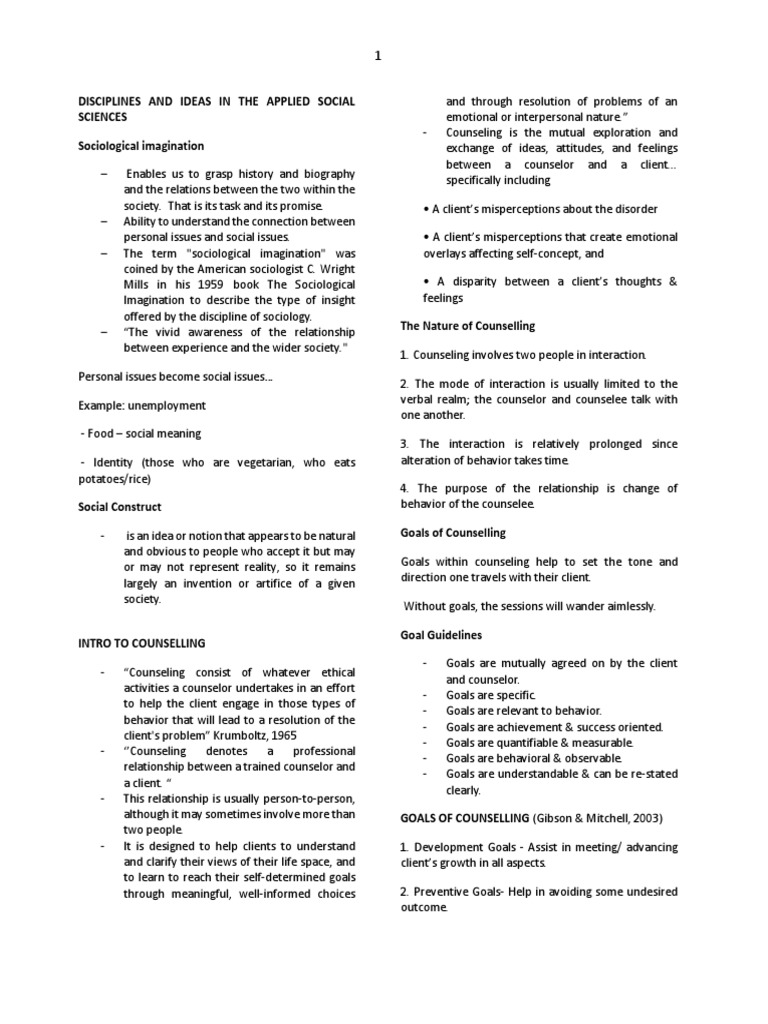 Discipline and Ideas in Applied Social Sciences - Notes | PDF ...