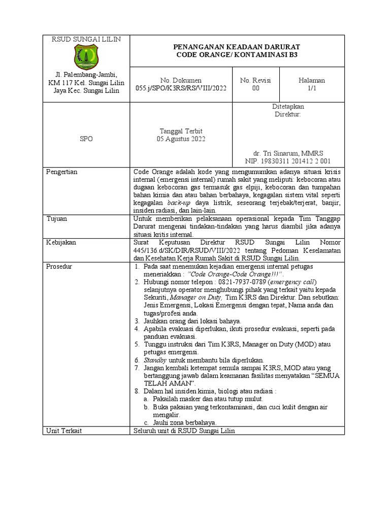 Spo Code Orange | PDF