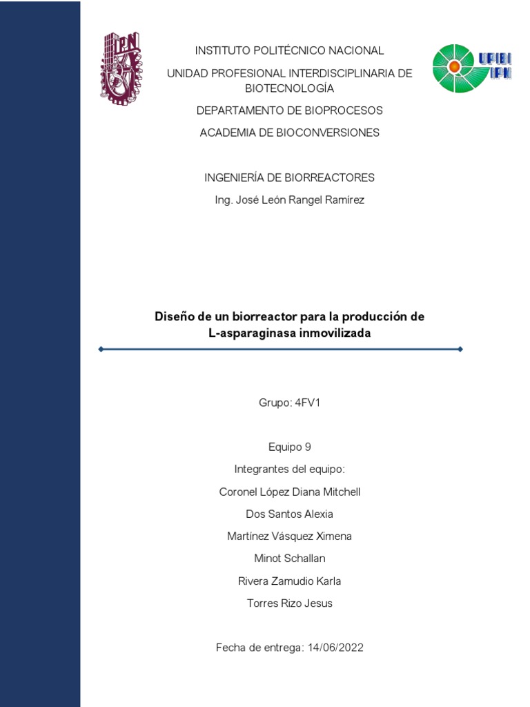 Proyecto L-Asparaginasa 3er Avance | PDF | Enzima | Fermentación