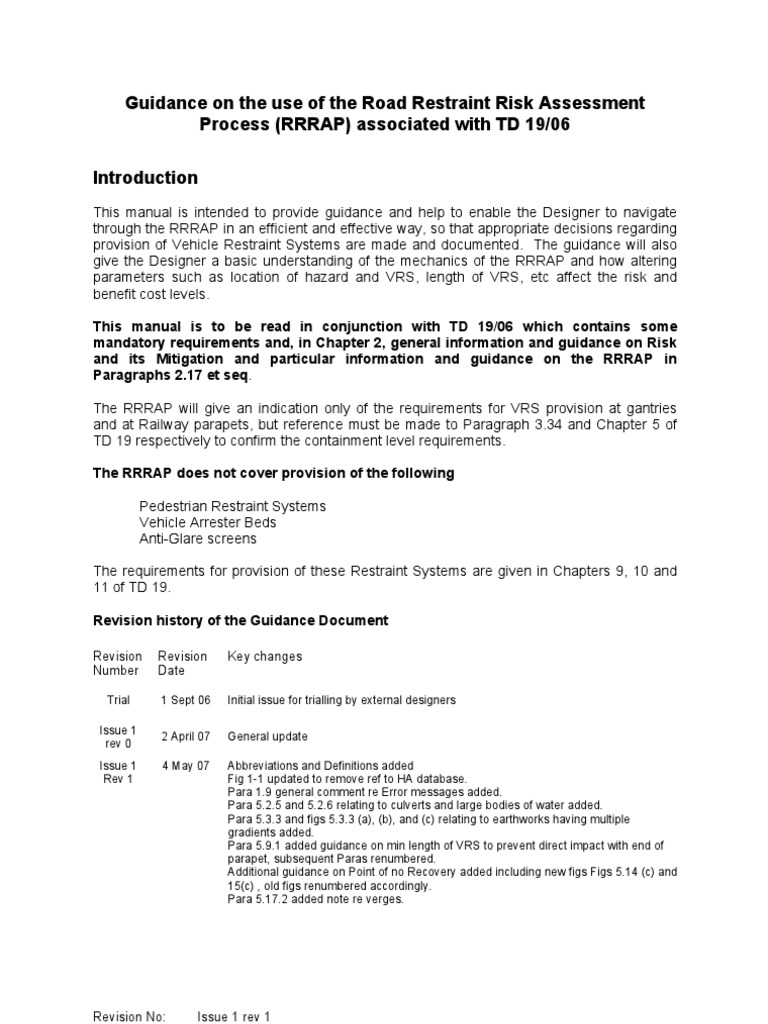 Guide To The RRRAP Issue 1 Rev 1 | PDF | Spreadsheet | Worksheet