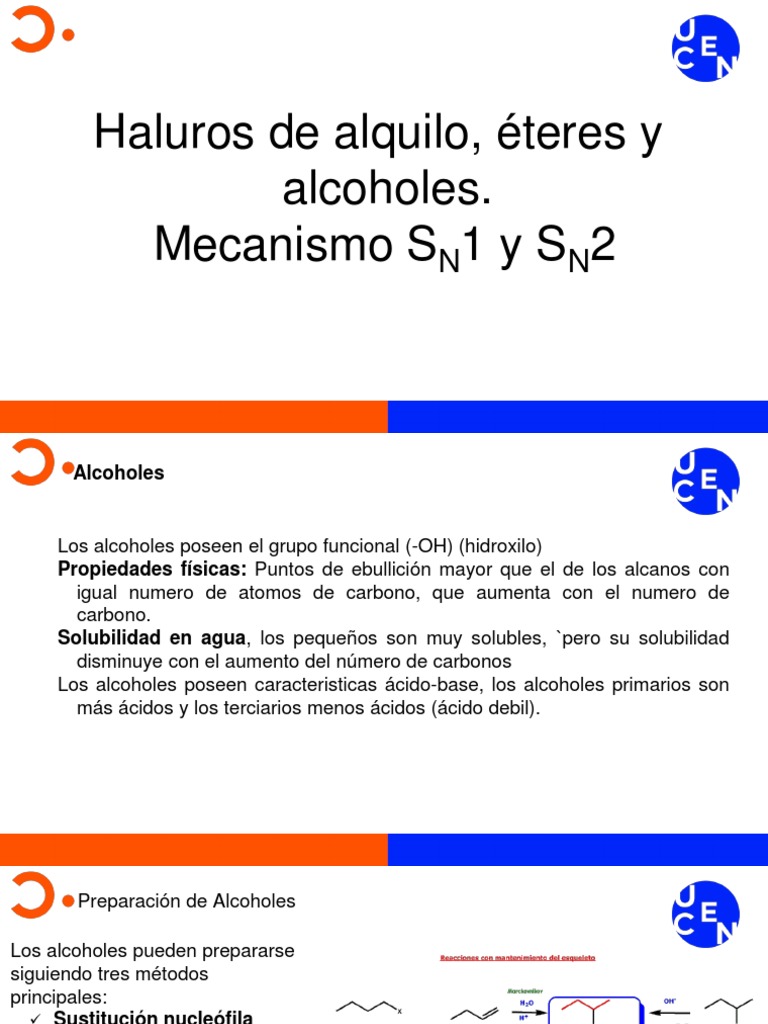 Clase 5 Haluros y SN1 SN2 | PDF | Química Orgánica | Química