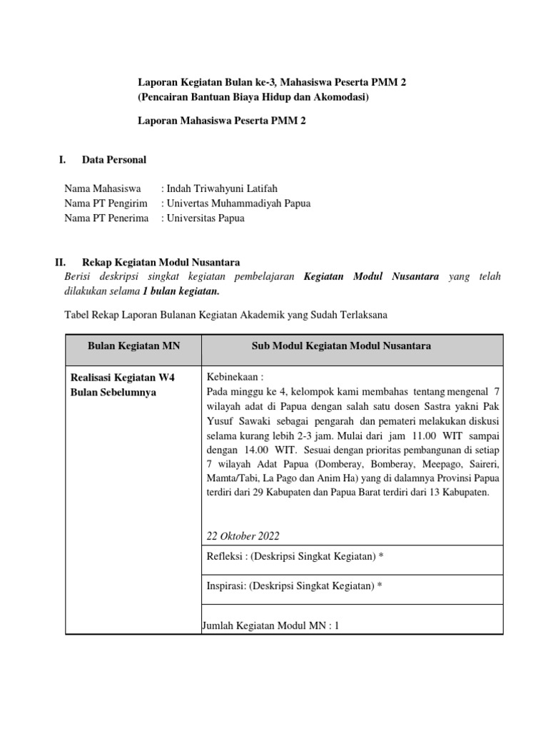 Laporan Modul Nusantara | PDF