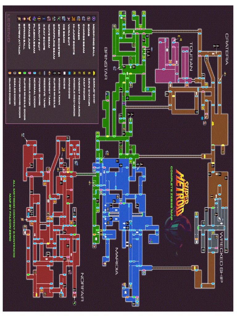 Mapa Super Metroid Snes | PDF