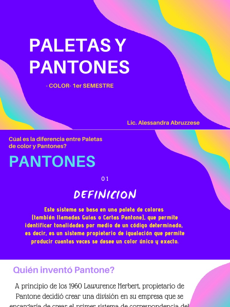 Paletas y Pantones | PDF | Color