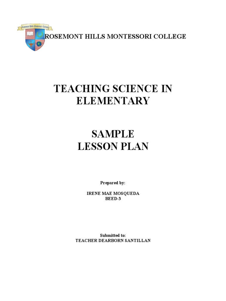 lesson-PLAN of Science | PDF | Invertebrate | Vertebral Column