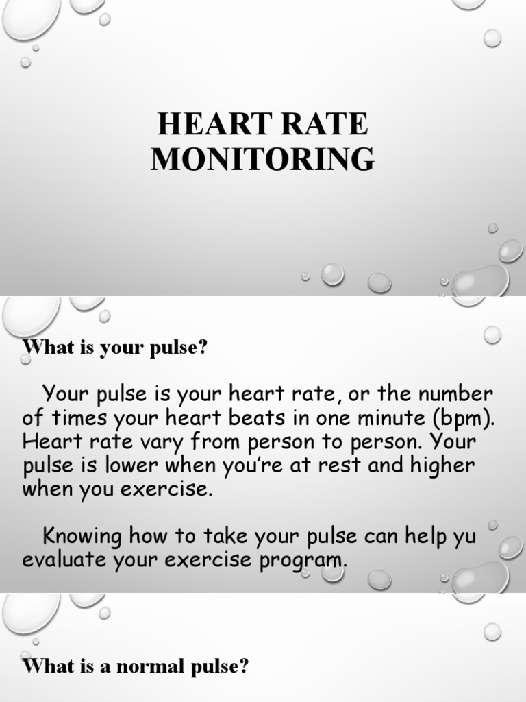 Heart Rate | PDF | Heart Rate | Heart