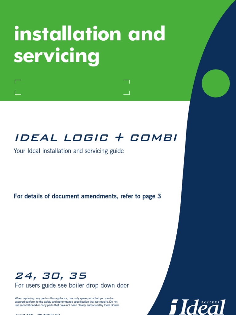 Logic Plus Combi Manual | PDF | Water Heating | Boiler