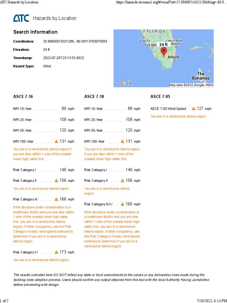 WIND & SEISMIC LOAD - ATC Hazards by Location | PDF | Contour Line | Wound