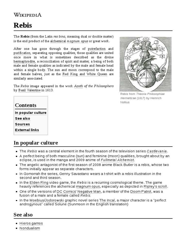 Rebis (Eng) | Download Free PDF | Alchemy