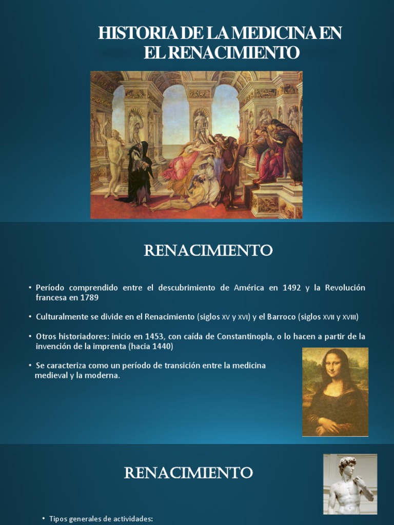 Medicina en El Renacimiento | PDF | Renacimiento | Anatomía