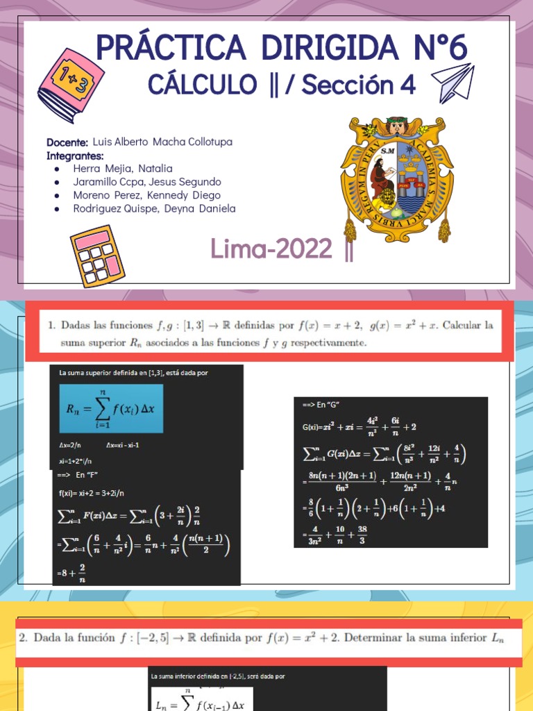 Práctica Dirigida N°6 | PDF