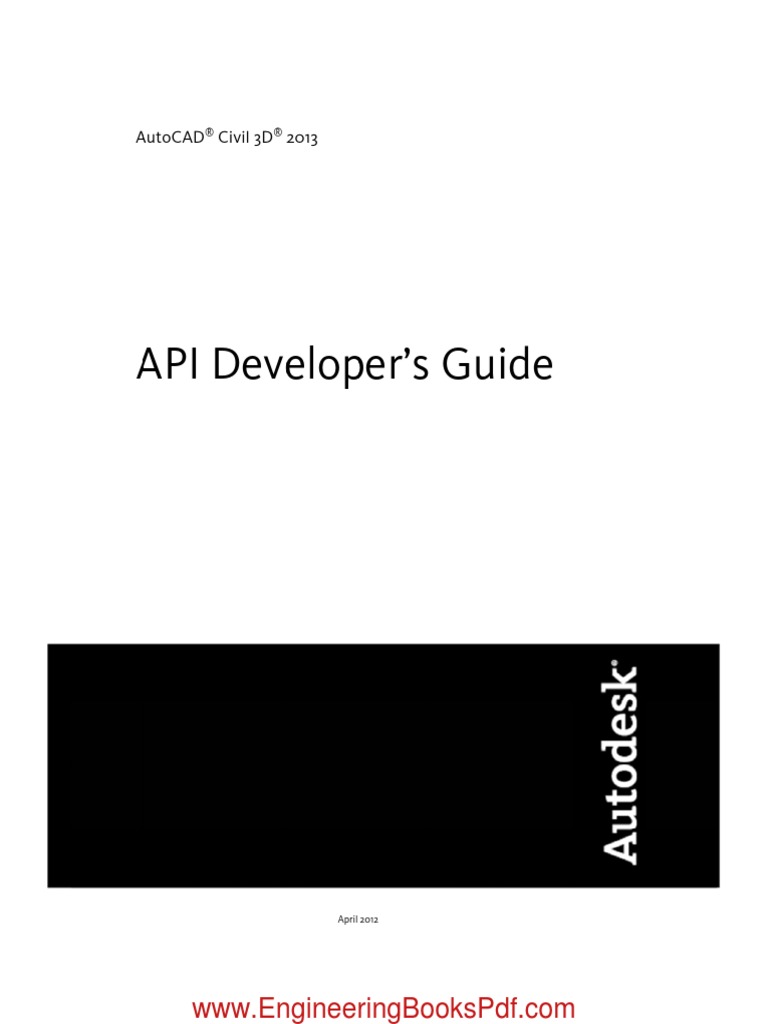 AutoCAD Civil 3D API Developers Guide | PDF | Visual Basic For Applications | Component Object Model