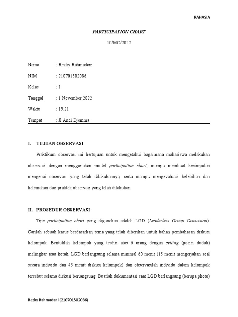 Participation Charts | PDF