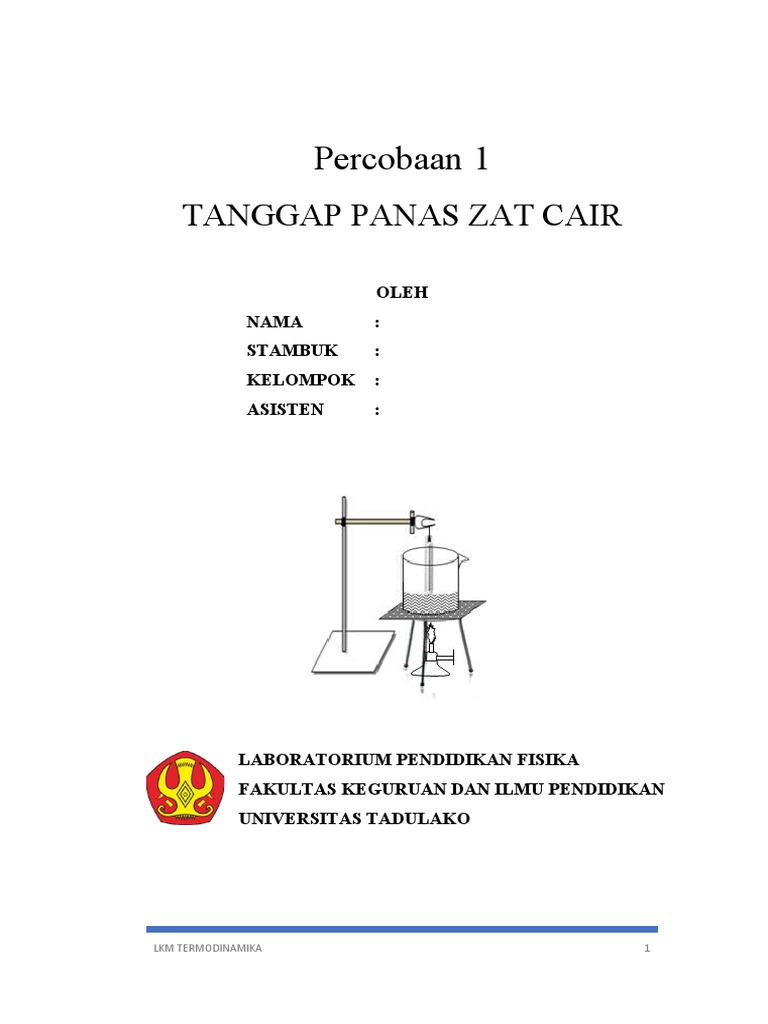 Percobaan 1 Termodinamika | PDF