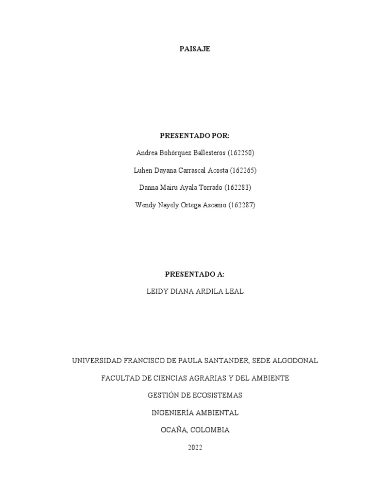 Paisa Je | PDF | Paisaje | Entorno natural