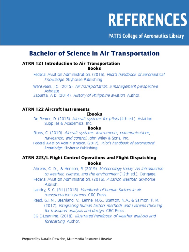 AirTrans-Course Guide (2ndSemAY2020-2021) | PDF | Aviation | Transport