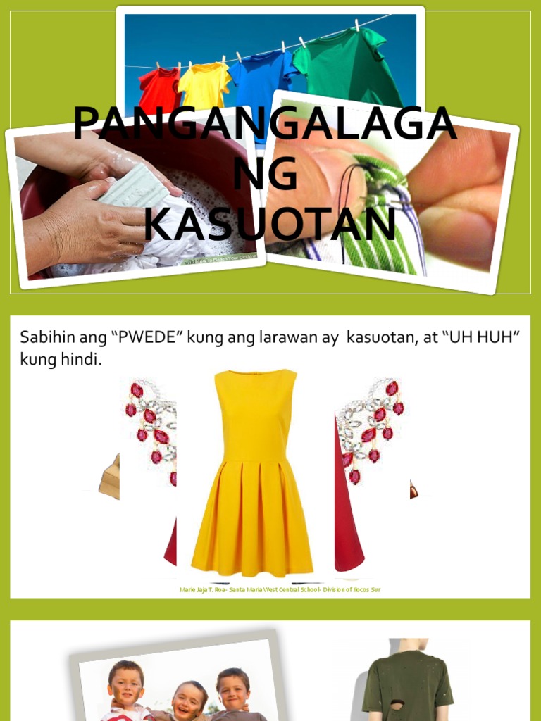 Pdfslide - Tips Pangangalaga NG Kasuotan | PDF