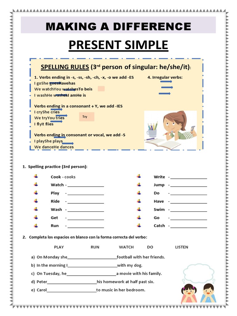 Presente Simple | Download Free PDF | Syntax | Grammar