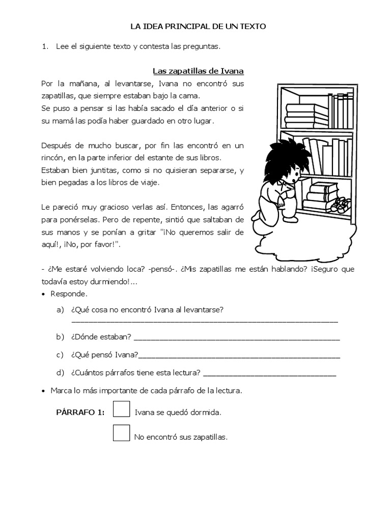 Identificación de la Idea Principal en Textos | PDF
