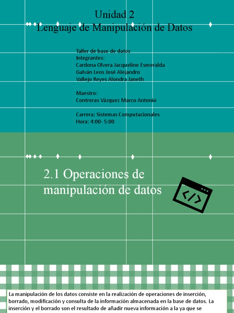 Base de Datos Equipo 2 | PDF | SQL | Tecnologías de la información