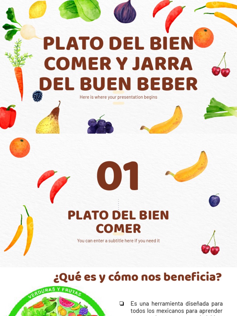 El Plato del Buen Comer y Jarra del Beber | PDF | Alimentos | Cereales