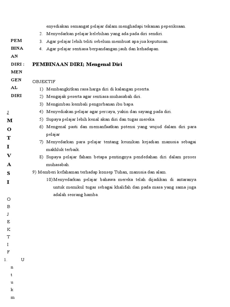 Contoh Modul Motivasi | PDF