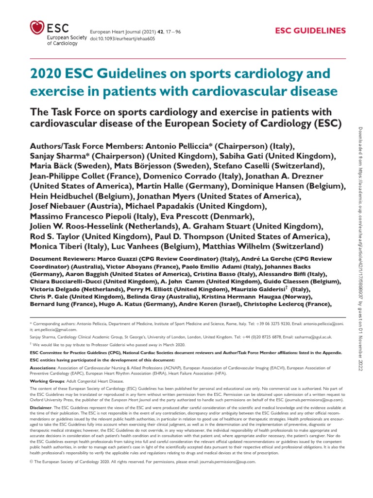 ESC Guideline | PDF