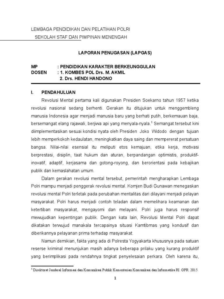 LHP-6 Akbp Dodo (Karakter Berkeunggulan) | PDF