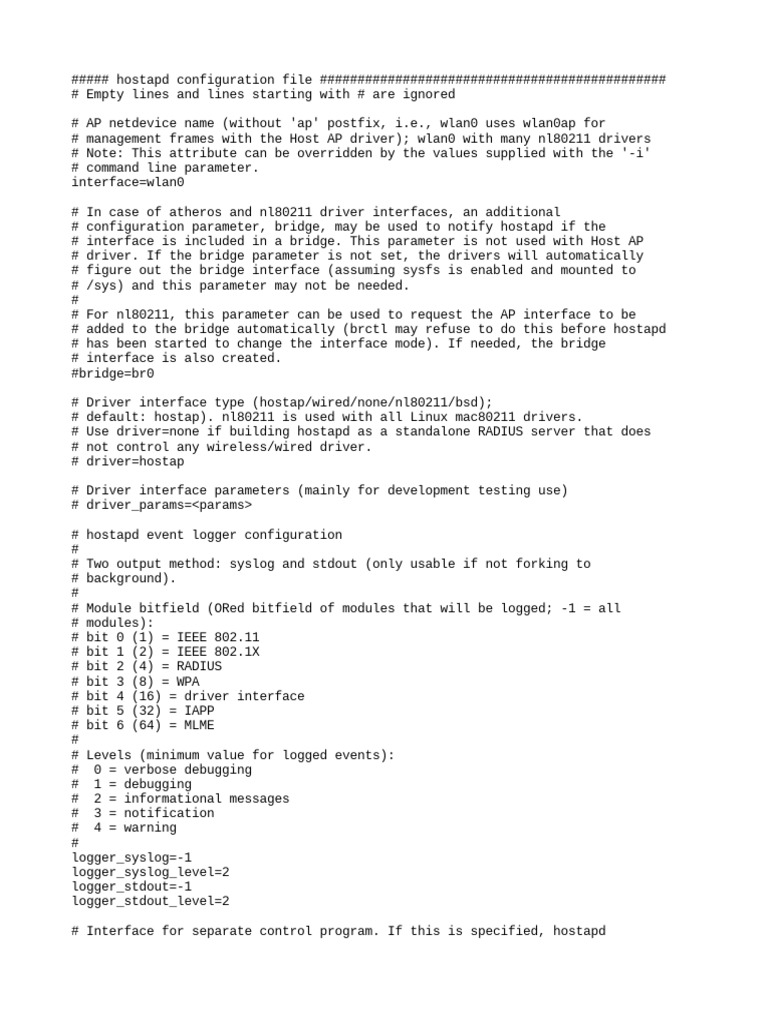 Hostapd | PDF | Radius | Ieee 802.11