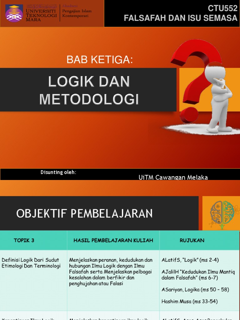 Bab 3 Logik Dan Metodologi | PDF