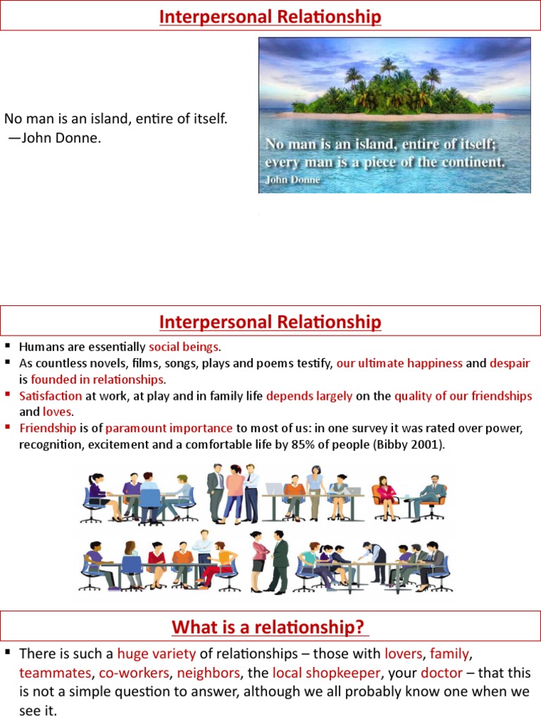 Understanding Interpersonal Relationships | PDF | Attachment Theory ...