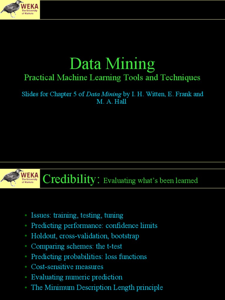 Data Mining: Practical Machine Learning Tools and Techniques | PDF | Cross Validation ...
