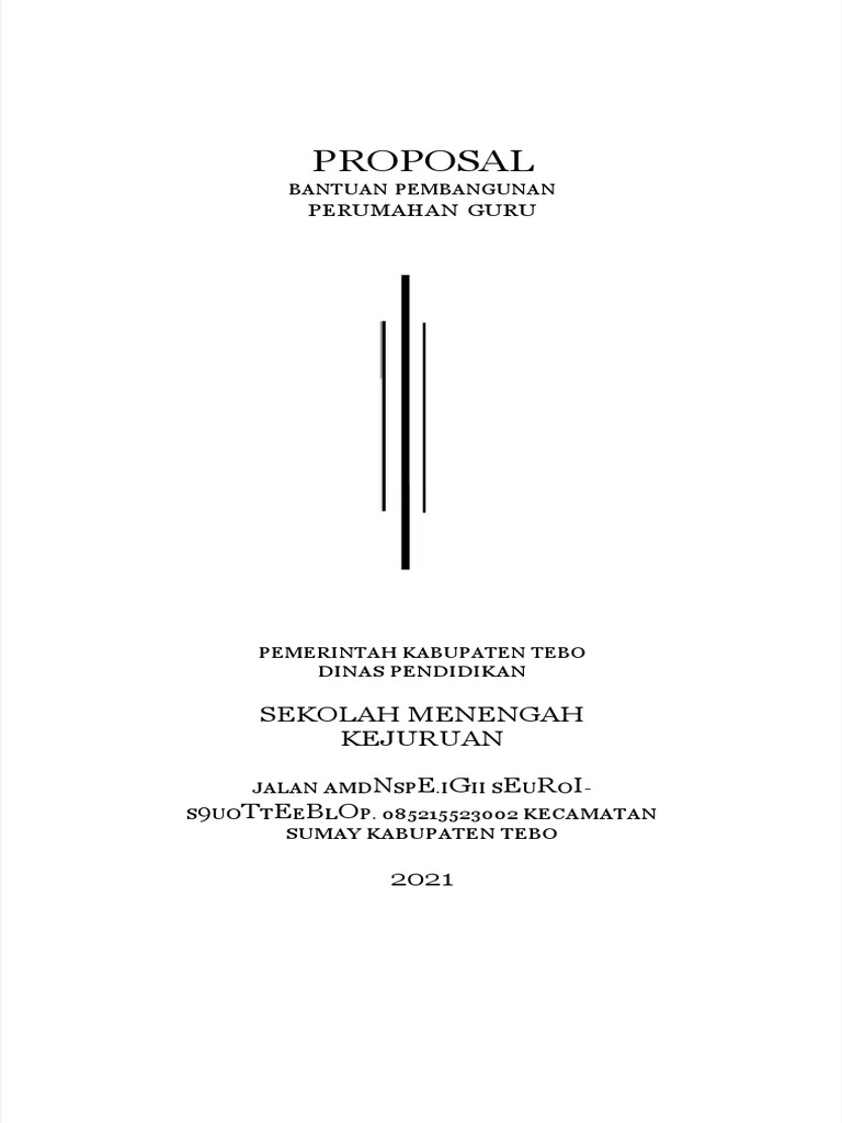 PDF Contoh Proposal Rumah Dinas Guru | PDF