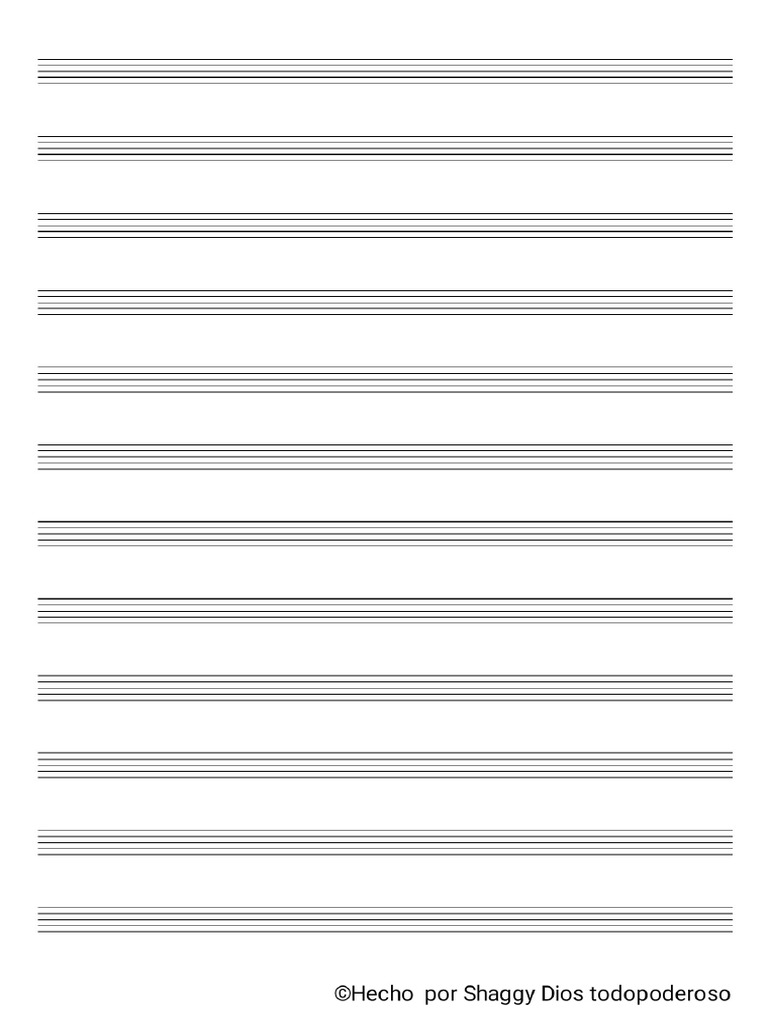 Partitura en Blanco | PDF