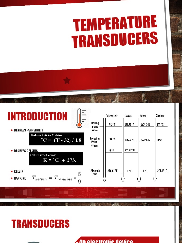 Temperature Transducer | PDF | Thermocouple | Thermometer