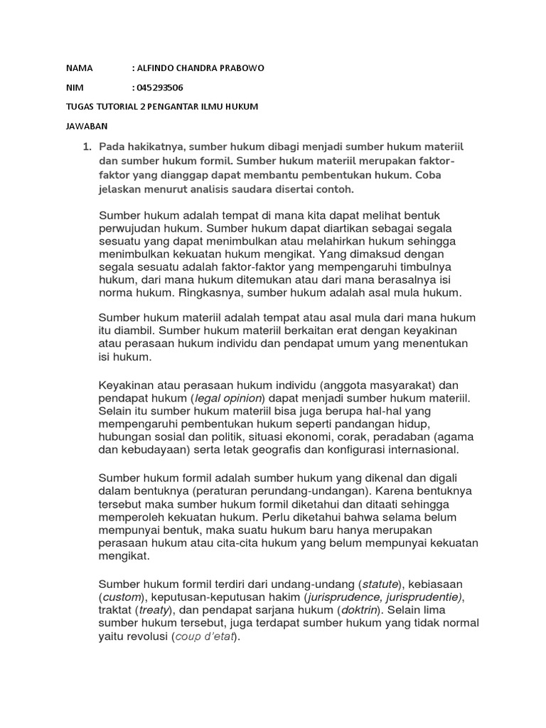 TT2 Alfindo Pih | PDF