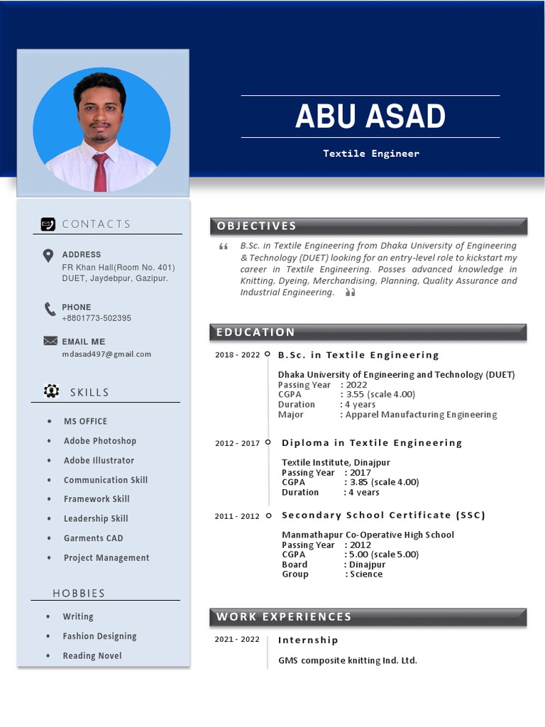 CV of Abu Asad | PDF