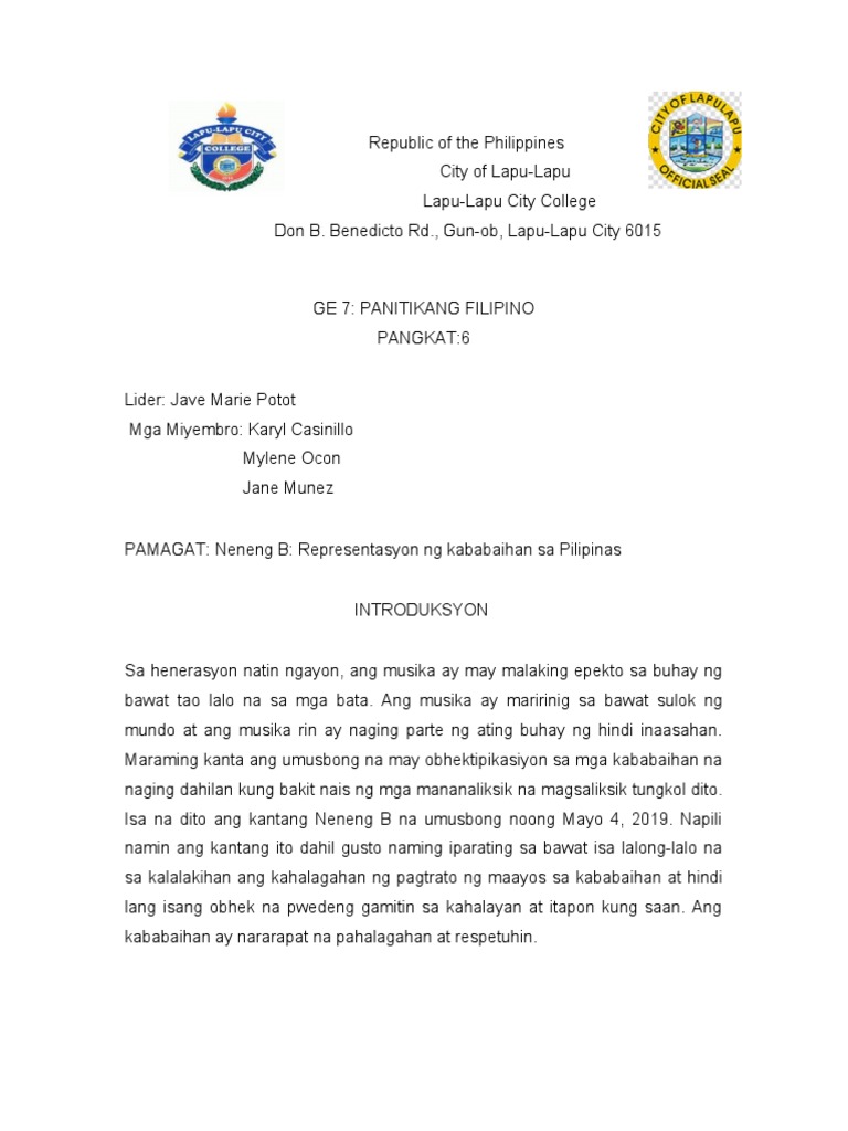 Pananaliksik Sa Filipino | PDF