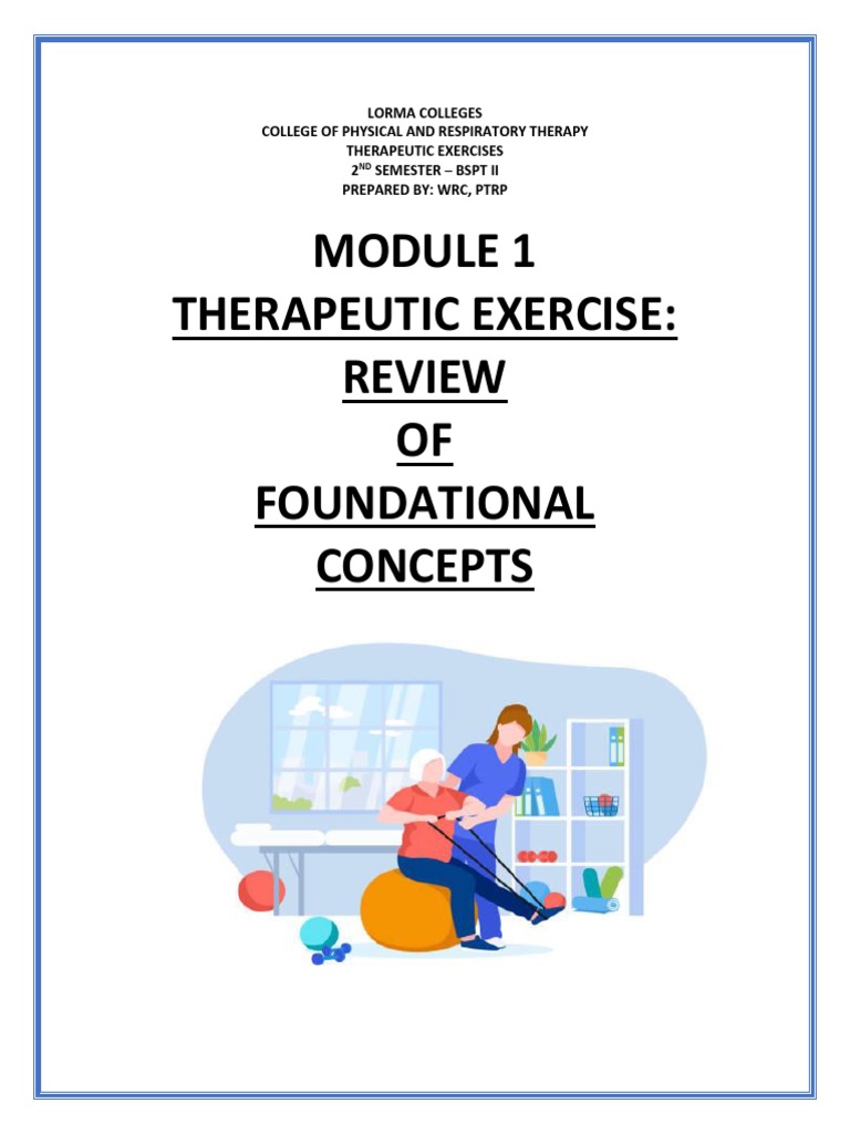 Therapeutic Exercise Foundations: A Review of Pathology, Impairment, Functional Limitation, and ...