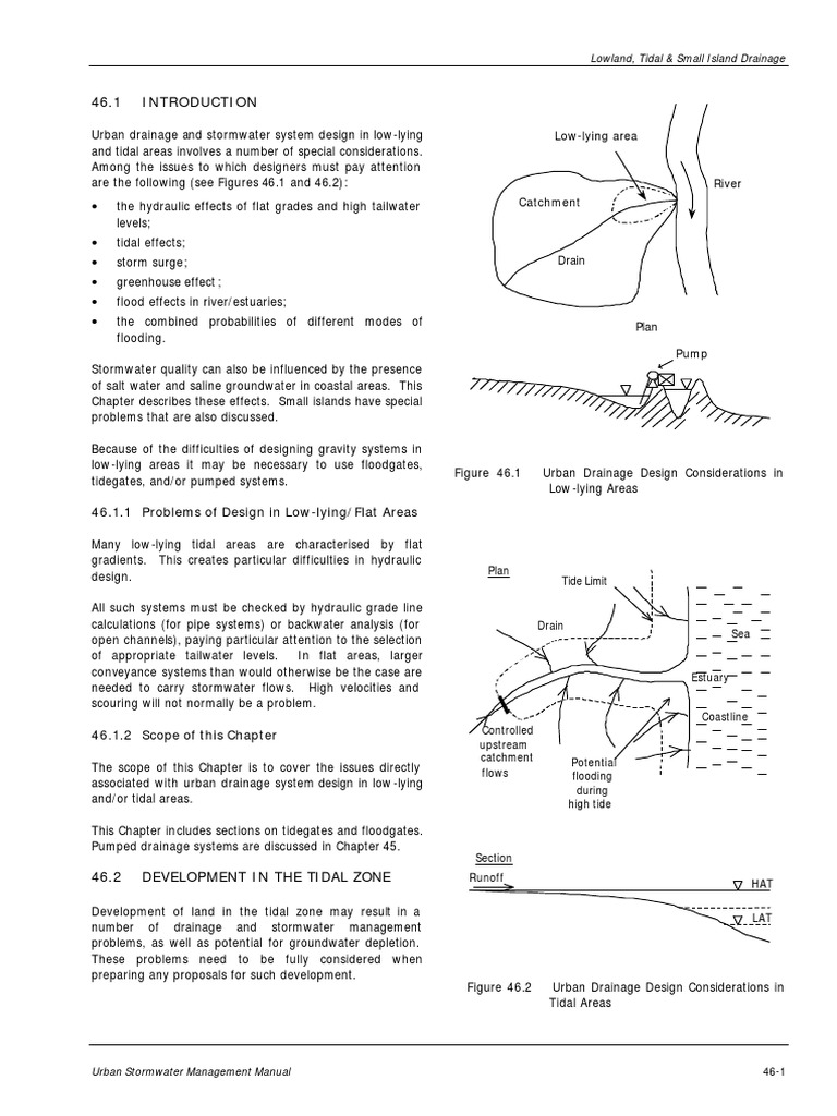 Low Land Tidal and Small Island Drainage - Platform Level | PDF ...