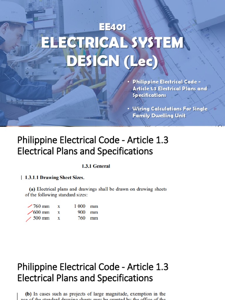 4 Wiring Calculations For Single Family Dwelling Unit | PDF | Fuse (Electrical) | Electrical Wiring